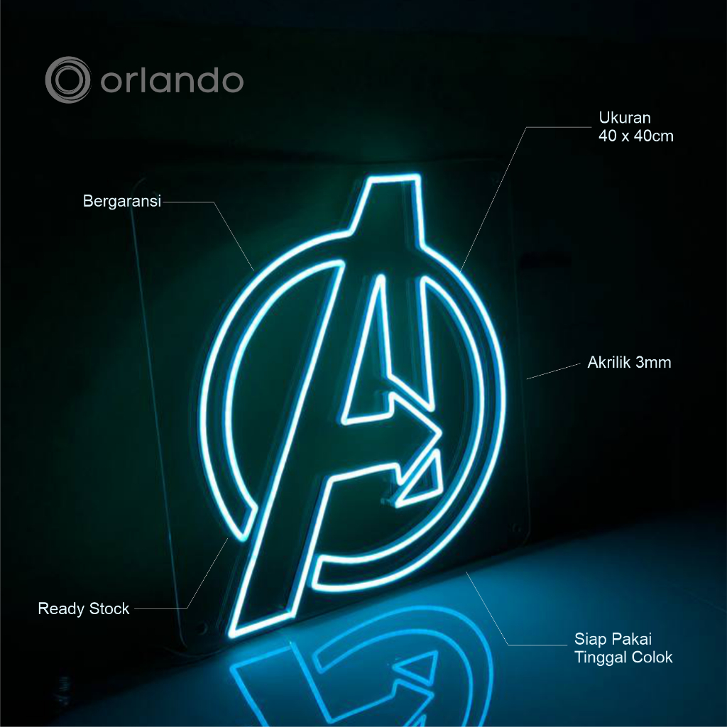 Avenger Neon Sign| Neon AVENGER | Shopee Malaysia