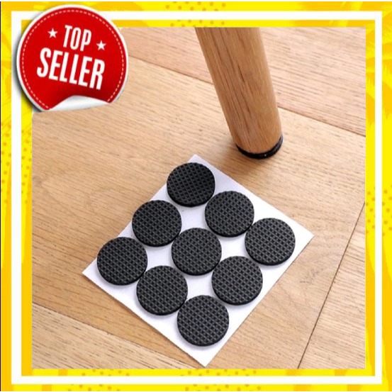 (10 pcs) Rubber Round Table Foot Pads - Anti-Shake Chair Table Support ...