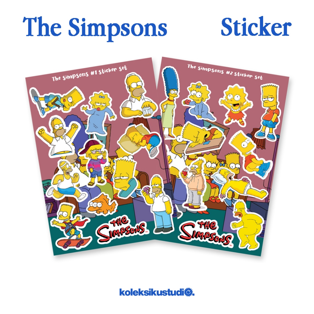 HP The Simpsons Sticker Cute Cartoon Aesthetic Sticker Laptop Cell ...