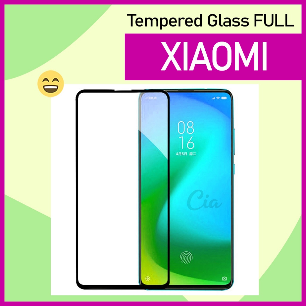 HITAM LAYAR Tg FULL Anti-Scratch Glass Redmi Note 13 4G 14 5G 12 Pro 11 ...