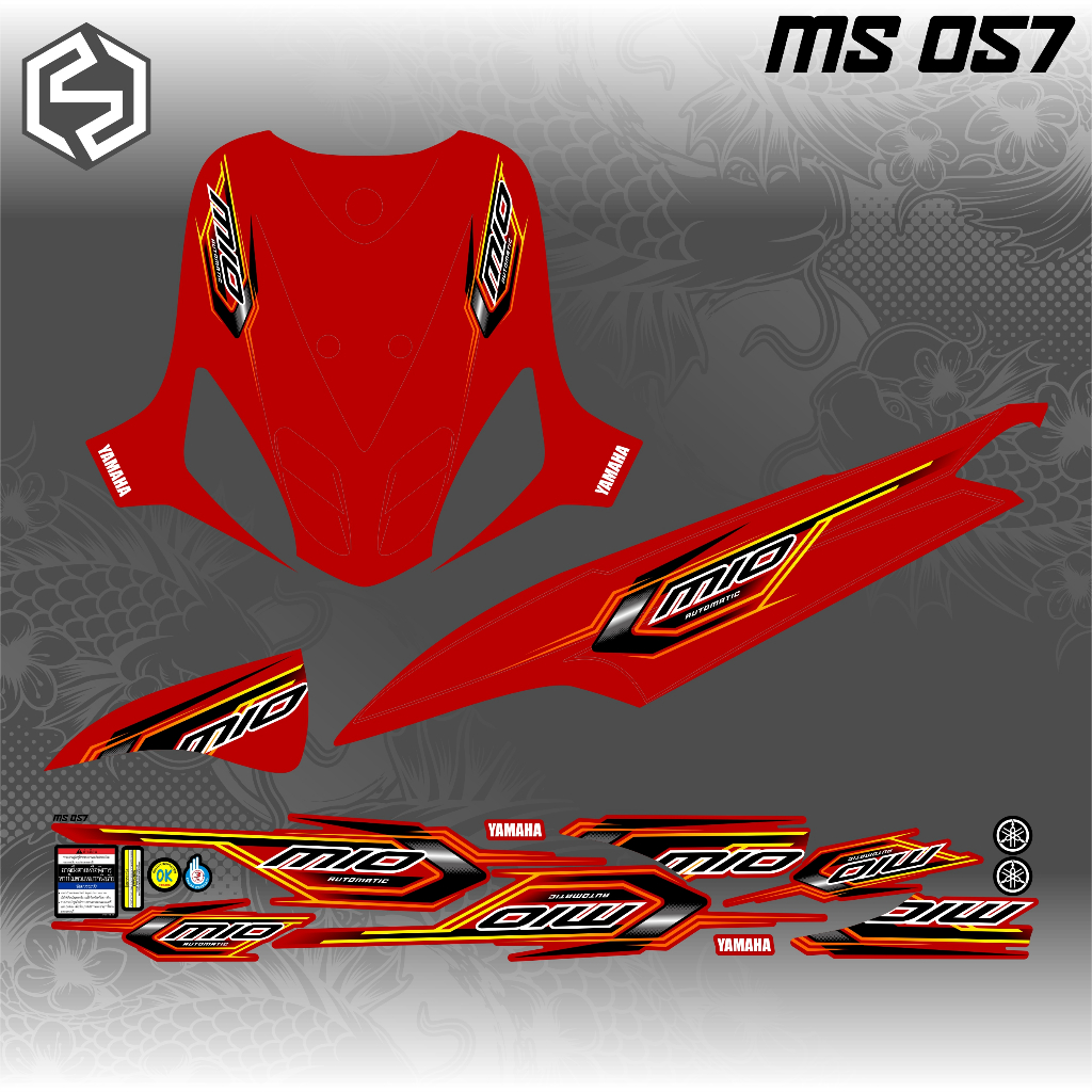 Striping mio SPORTY mio smile Graphic Thai Variation ms057/ms066 | Shopee Malaysia