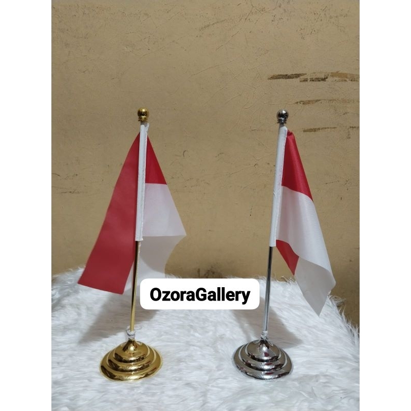 PUTIH MERAH Ready 30cm Metal Flagpole And Red And White Cloth Flag ...
