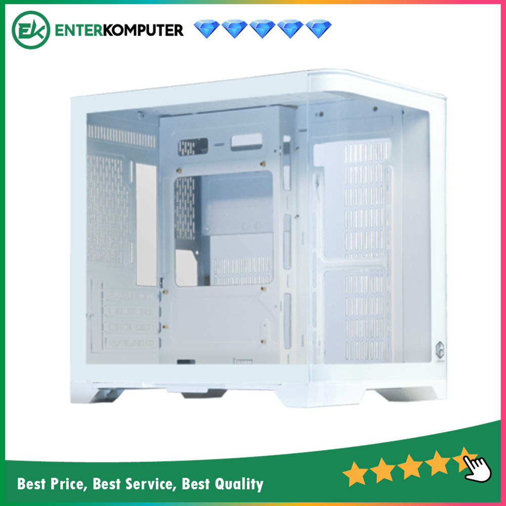 Casing CUBE Gaming CURVAR WHITE - mATX Gaming Case - Front Curve Design ...