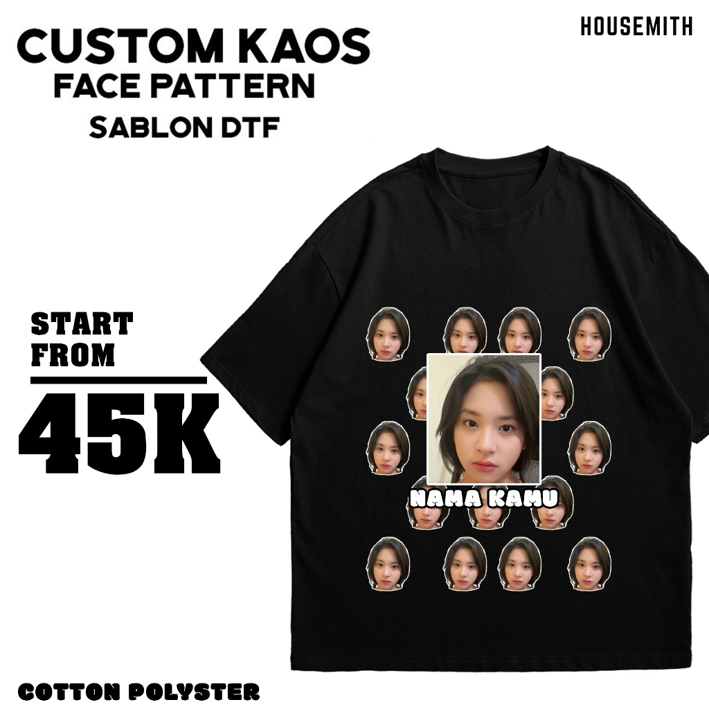 Facecase T-SHIRTS | Custom FACE CLOTHES | Custom FACE PATTERN T-SHIRTS ...