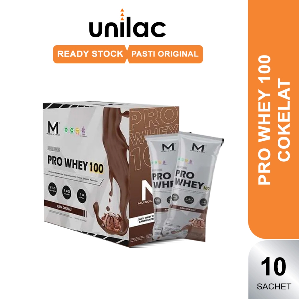 M1 Muscle First Pro Whey 100 Box Contains 12 Sachets Of MuscleFirst ...