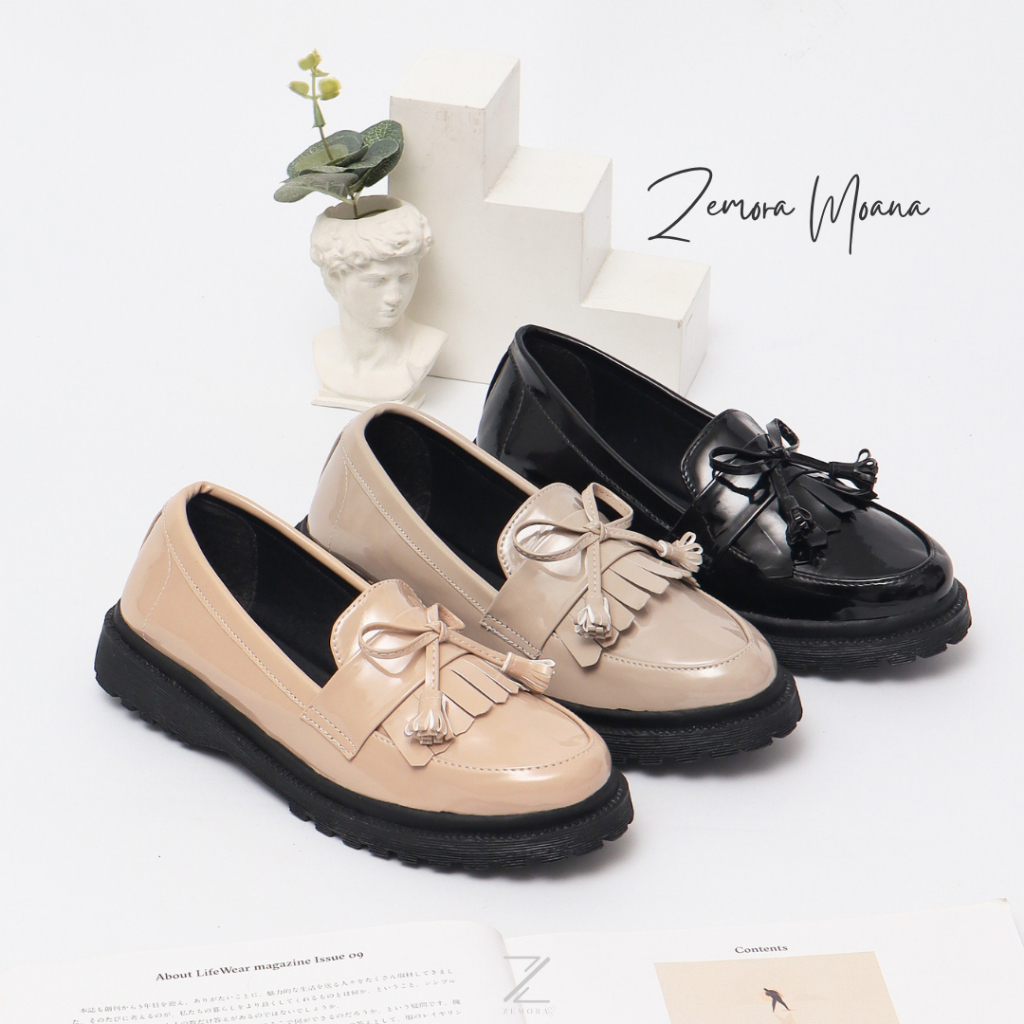 Zemora Moana Loafers Docmart Women's Shoes | Shopee Malaysia