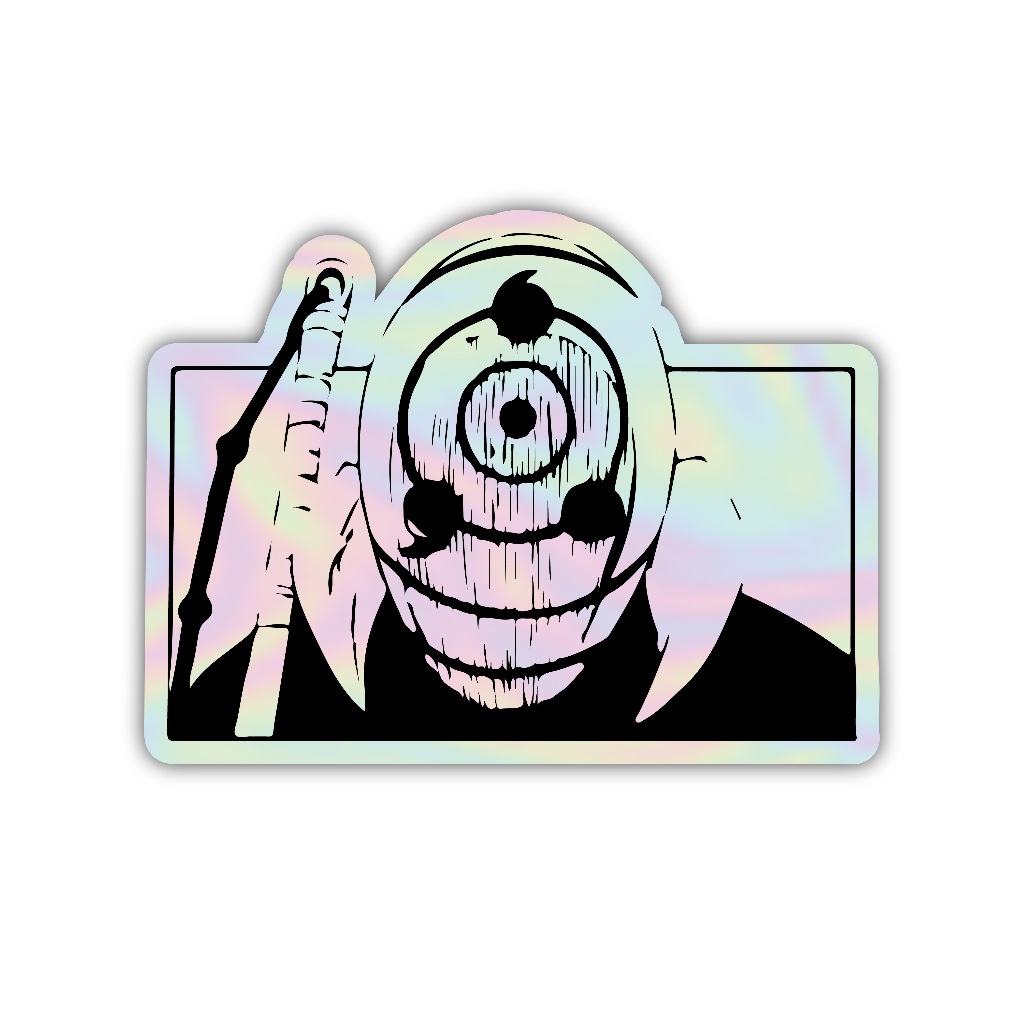 Z262 naruto anime obito sticker, unit hologram sticker | Shopee Malaysia