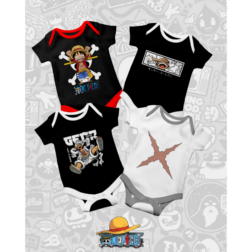 Baby Jumper Baby Clothes Unique Cute Character Lufy one piece gear 5 ...