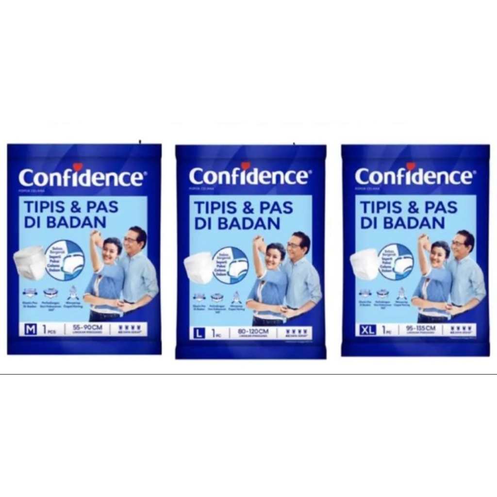 Confidence Adult Diaper Pants Diapers Sachet M\L\XL | Shopee Malaysia