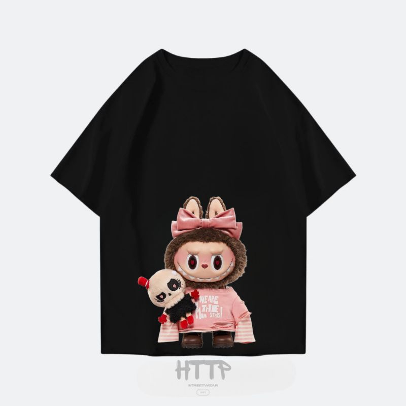 Labubu Rock Skull Oversized T-Shirt HTTP | Shopee Malaysia