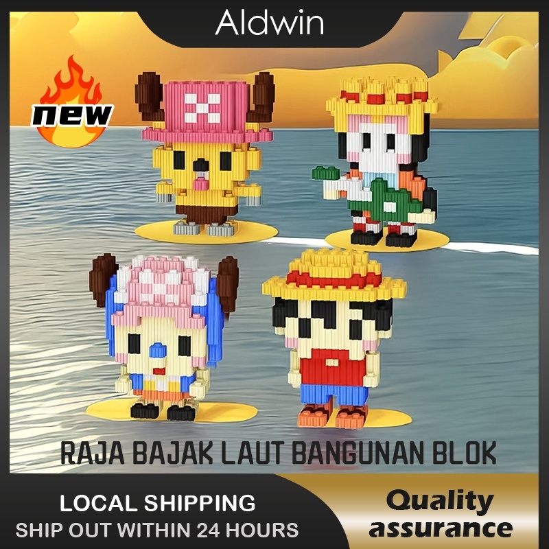 Nano Block Anime One Piece Luffy Zoro Sanji Tony Chopper Block Pirate ...