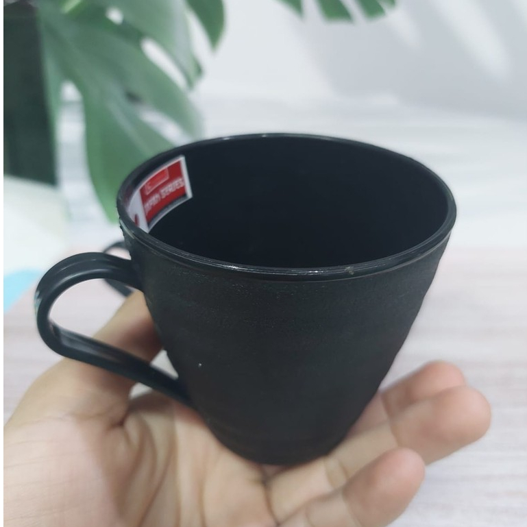 HITAM 1 Dozen Contents Of Small Old School Coffee Cups Black set Of ...