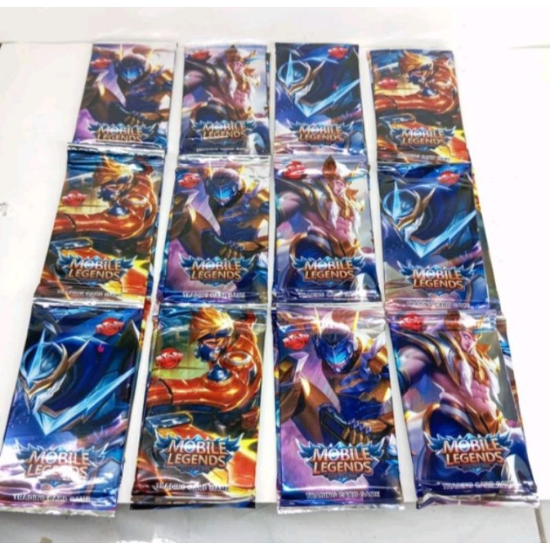 12 Sachets of Mobile Legend Trading Card Foil Cards / ML Card Toy Cards ...