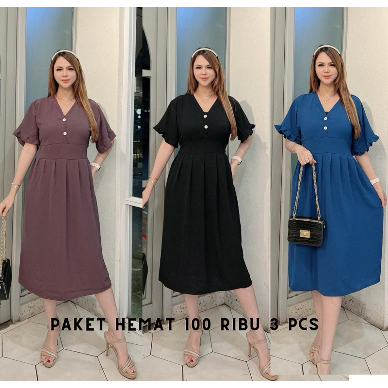 Business Package 100 Thousand Get 3 Natasha viral Dress Now Button Life ...