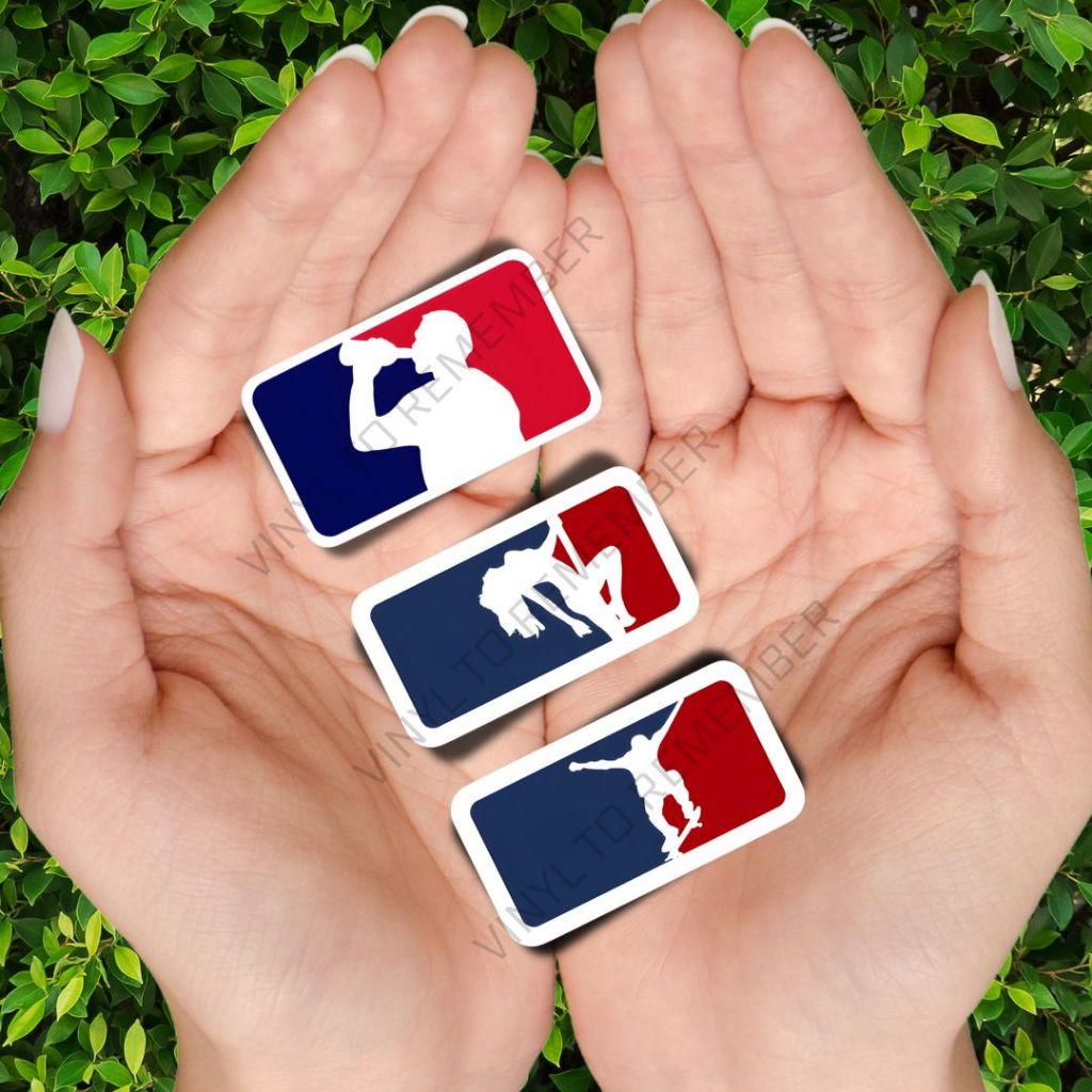 Sticker Pack Cute Logo Basketball NBA Skateboard Drinking Dance ...