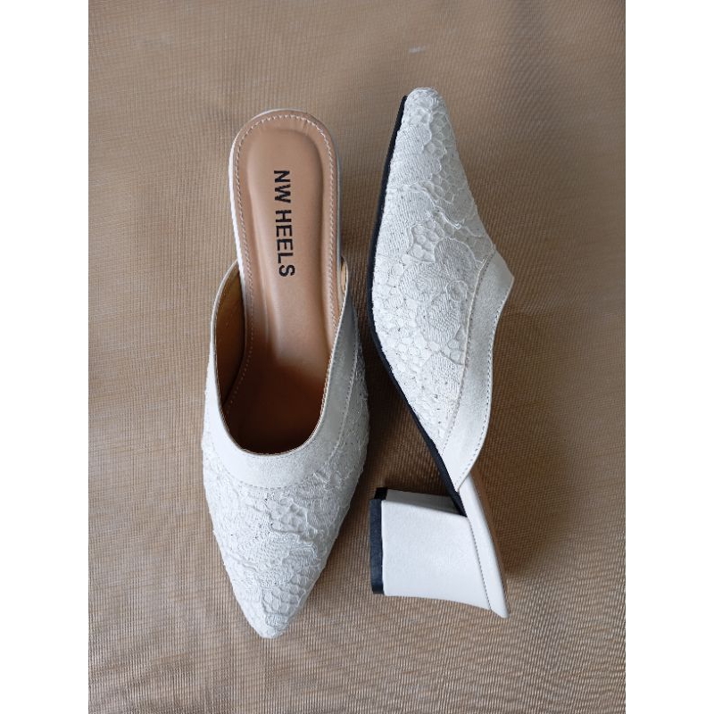 Women's kebaya lace slippers 5cm | Shopee Malaysia
