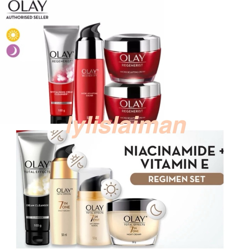 Olay regenerist & Olay Total Effect (More Save Price per set) | Shopee ...
