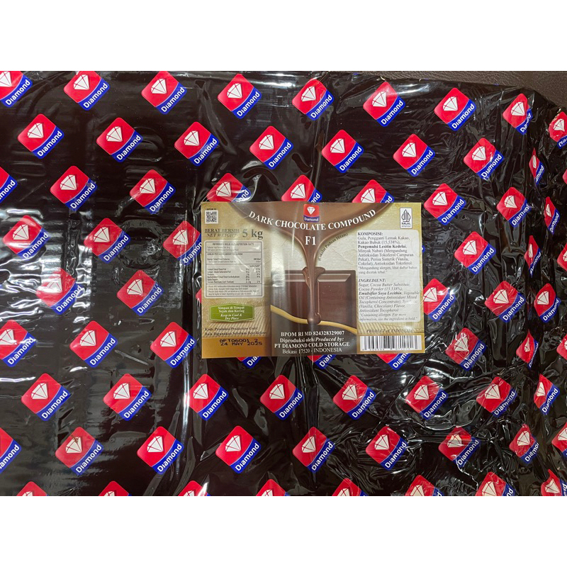Diamond F1 Dark Chocolate Compound 5kg / Diamond F1 Chocolate Bar 5kg ...