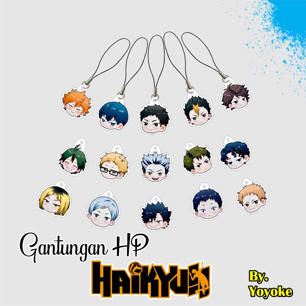 GANTUNGAN Haikyuu HINATA KAGEYAMA NISHINOYA SAWAMURA KENMA KURO LEV ...