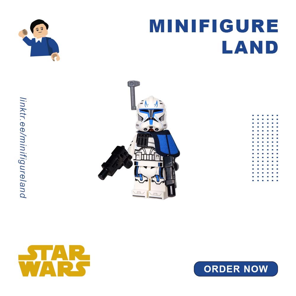 Lego Star Wars - Clone Trooper Captain Rex, 501st Legion (Phase 2 ...