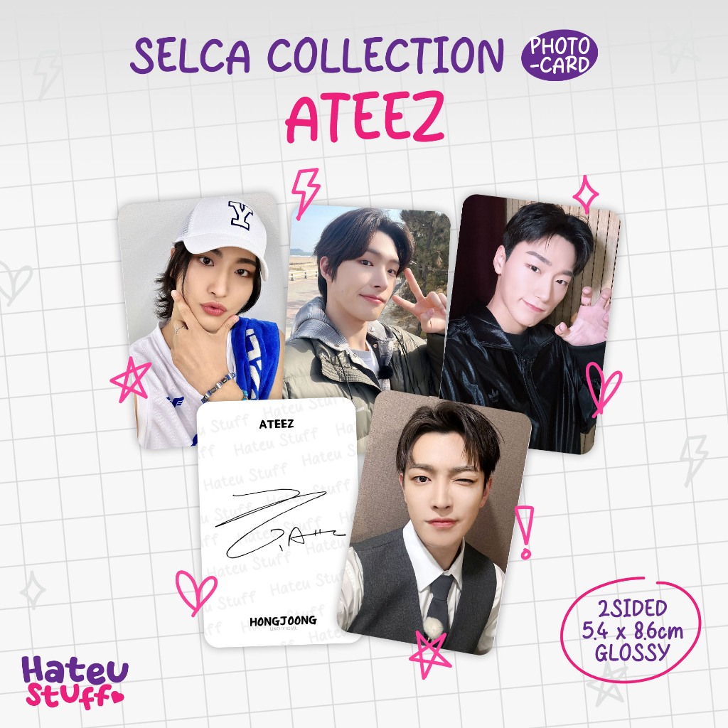 Ateez Unofficial Photocard Selca Collection Akaraka, Themeez, Wanteez ...