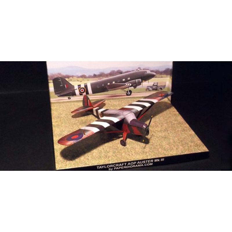 Auster MK3 Aircraft papercraft Pattern Sheet 72th Scale (2PD-C2 ...