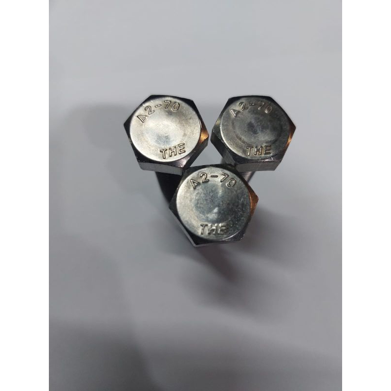 Hex Only Bolt M6 x 100 Stainless Steel 304 | Bo M6x100 SS304 THE SUS ...