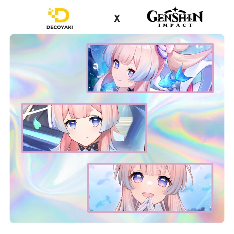 Kokomi Genshin Impact Hologram Slap Sticker, Kokomi Genshin Impact ...