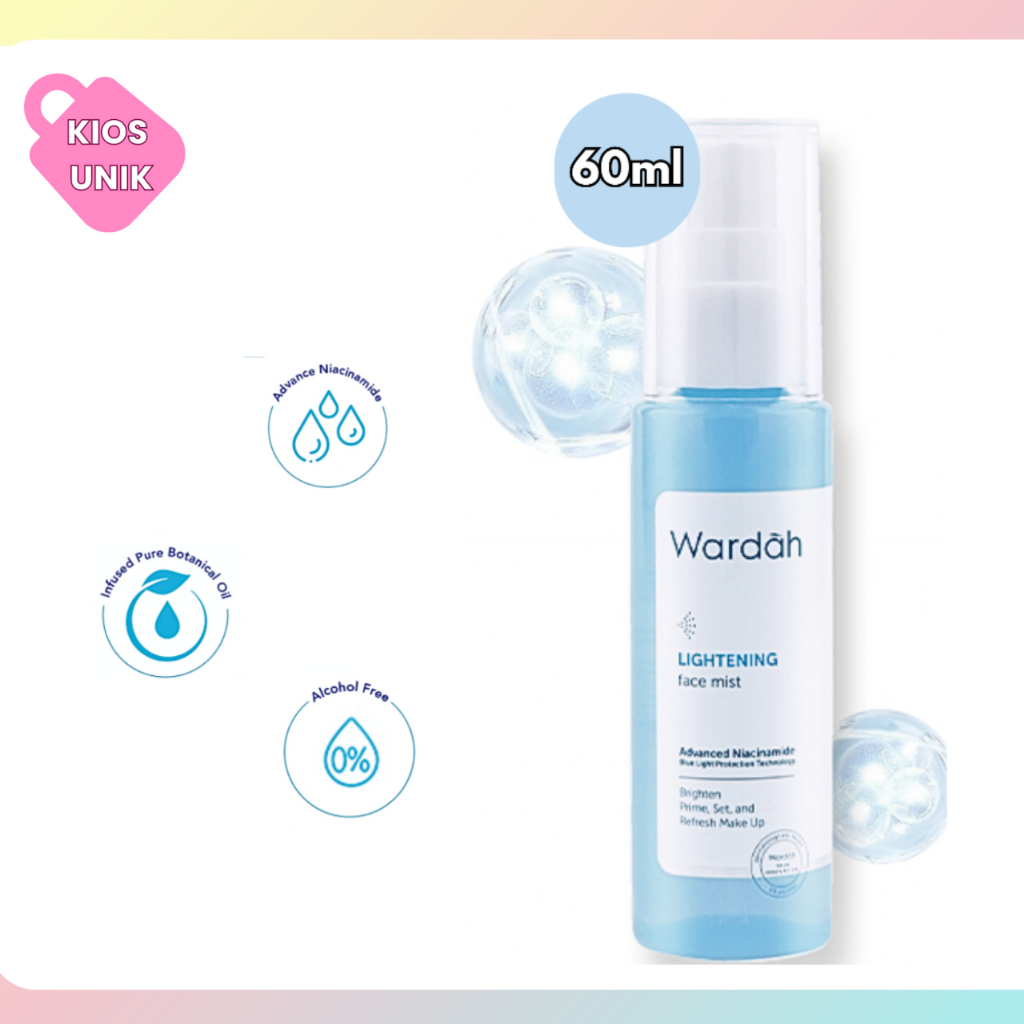 Wardah Lightening Face Mist 60ml | Spray Setting | Shopee Malaysia