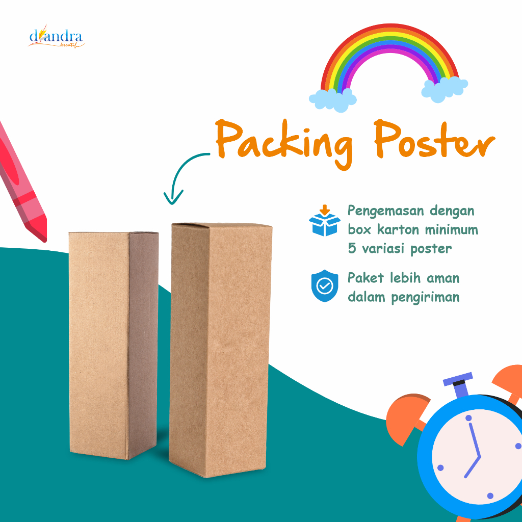 Children's Educational Poster Packing Cardboard | Shopee Malaysia