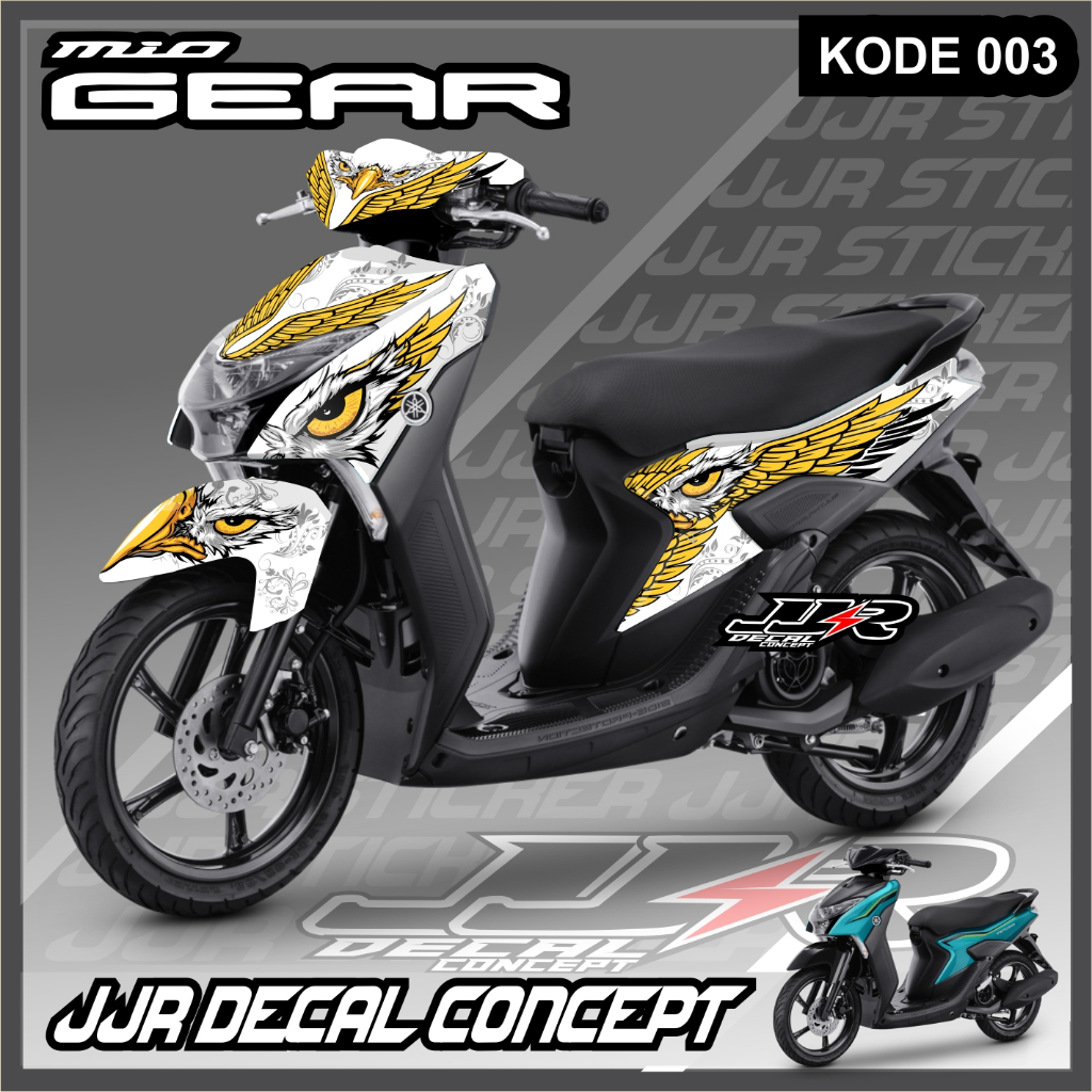 Yamaha Mio Gear 125 full body Decal Sticker - yamaha Gear 125 ...