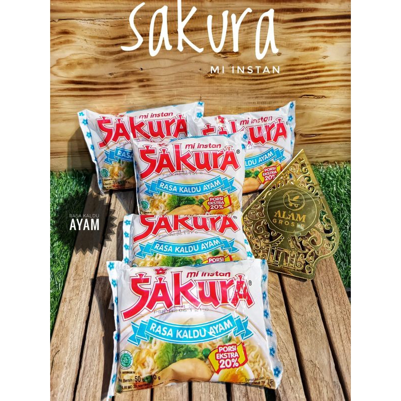 Instant Noodles Sakura Chicken Broth Flavor 60g (Extra 20% Serving ...
