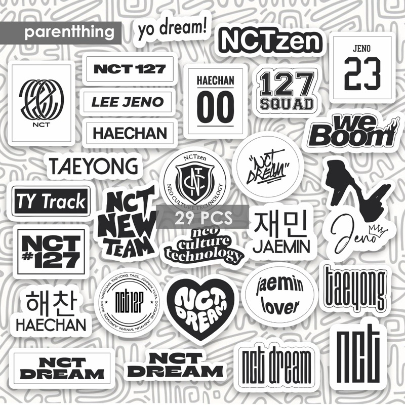 KPOP NCT Sticker // nct haechan taeyong nct dream Sticker | Shopee Malaysia