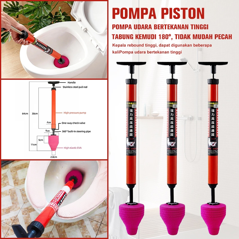 Toilet Anti-Clog Pump/Air Pump Toilet Plunger/Air Pump Booster Pump ...