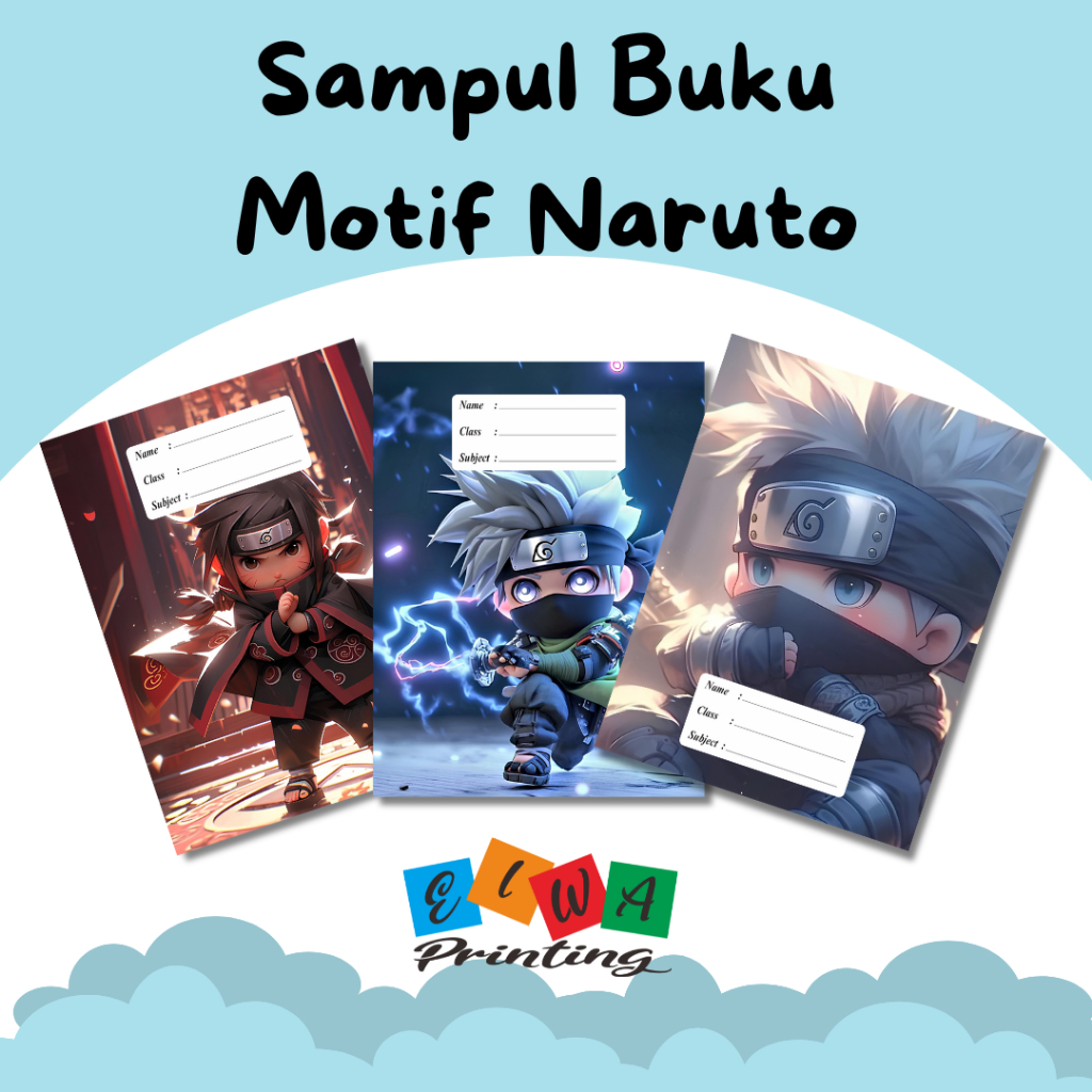 (ISI 8pcs) SIDU CAMPUS BIGBOSS Writing Book Cover/NARUTO AESTHETIC ...