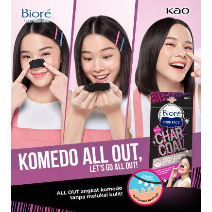 Biore PORE PACK CHARCOAL CONTAINS 4 SHEETS | Shopee Malaysia