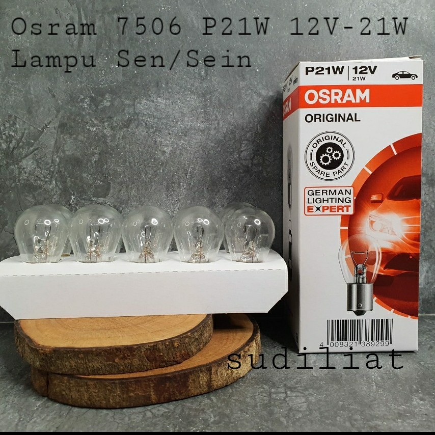 Osram P21W 12V-21W Light Bulb 1-foot Swivel SEN/SEIN Light Bulb ...