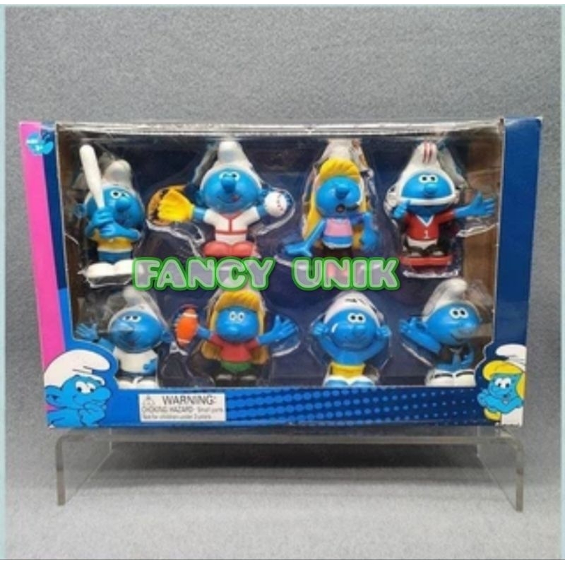 The Smurf Action Figure Display Topper Box Set of 8 Pcs | Shopee Malaysia