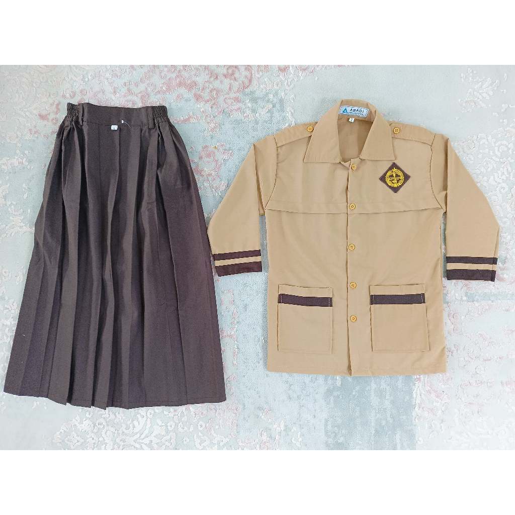 Long elementary school girl scout uniform for grades 1-6, women's long ...