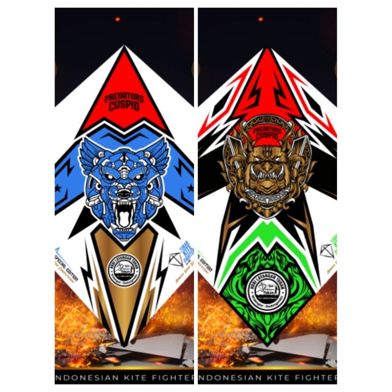 - 10pcs Special Order Sukhoi Super Predators Cuspid Kites Full Bamboo ...