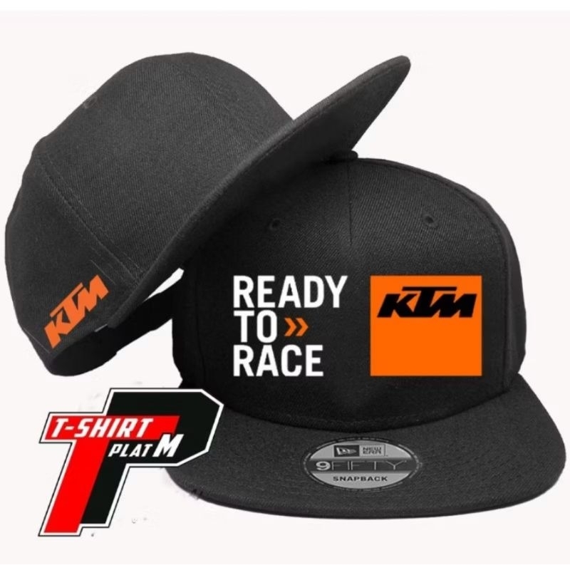 Ktm Racing Ready To Race Snapback Hat | Shopee Malaysia