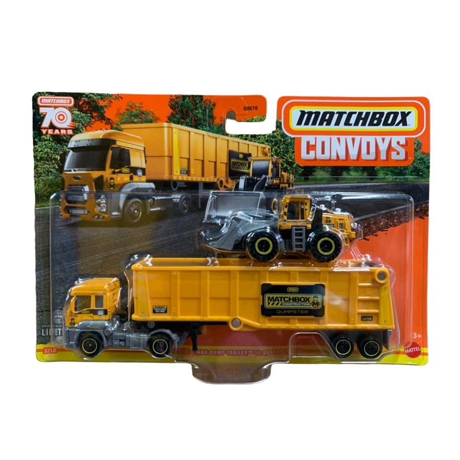 Quarry King Ford Cargo & Dump Trailer Convoys Truck Matchbox Original ...
