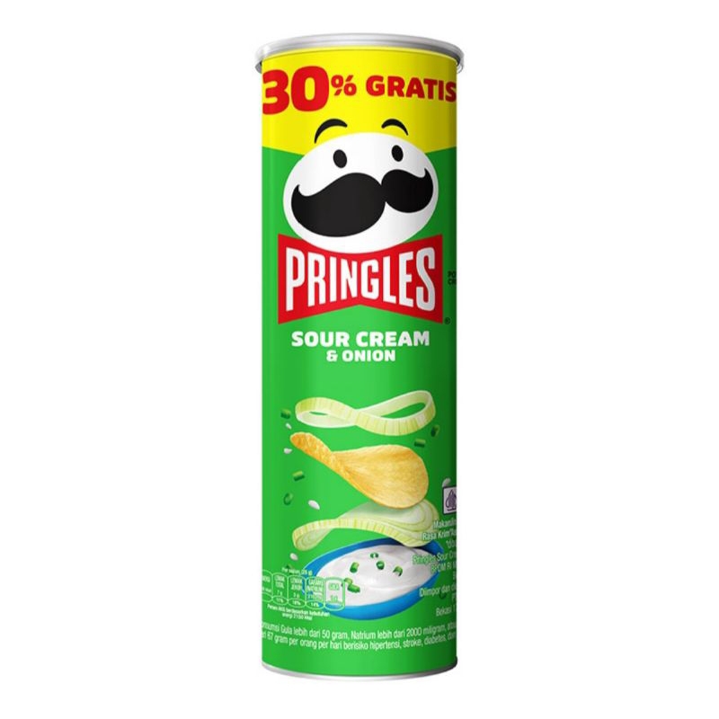 Pringles Potato Crisps Sour Cream & Onion 102g | Shopee Malaysia