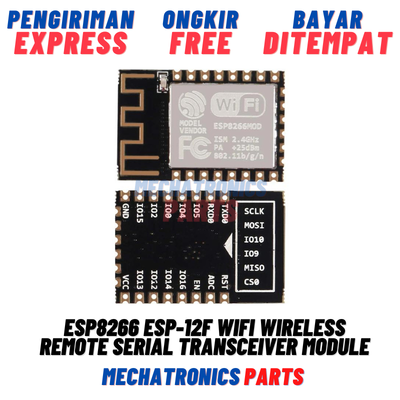 Esp8266 ESP 12F ESP12F ESP 12 ESP12 WIFI SERIAL TRANSCIEVER | Shopee Malaysia