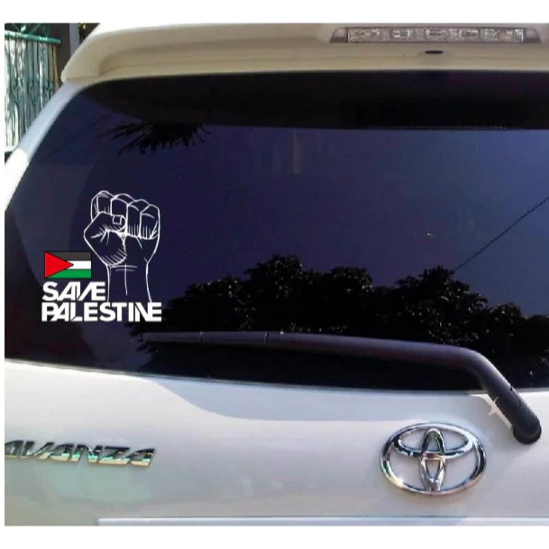 Car Rear Glass Sticker Palestine Sticker Brio Honda jazz Car Sticker ...