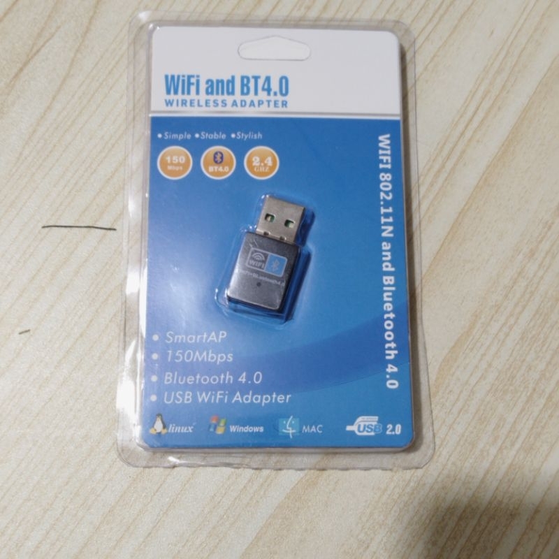 Usb WiFi and Bluetooth 4.0 Receiver Wireless adapter dongle 150 Mbps ...