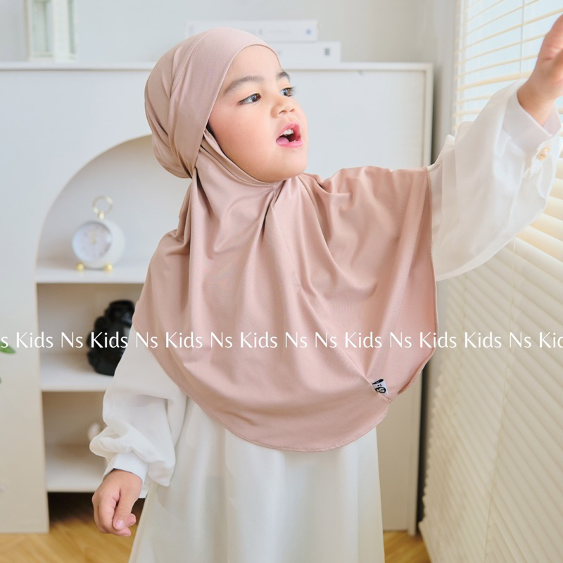 Kids Bergo Tali Melayu Instant Anak Hawa Kids French Hijab Anak Jersey ...