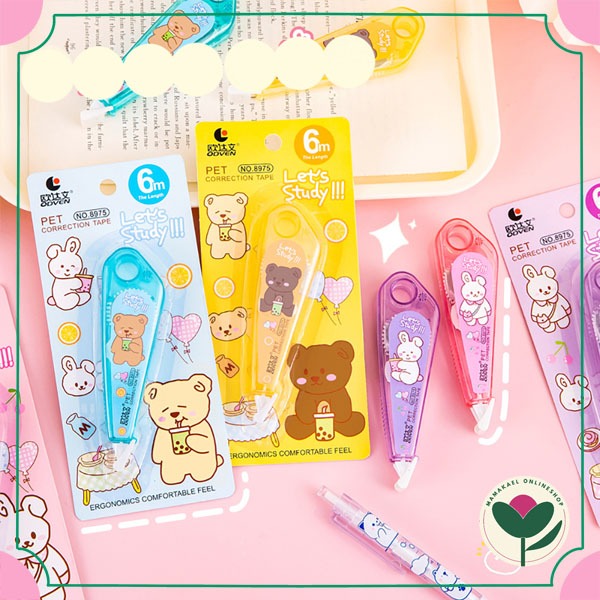 Tip ex Contents 6 Meters Lets study cute cute correction tape tip ex ...