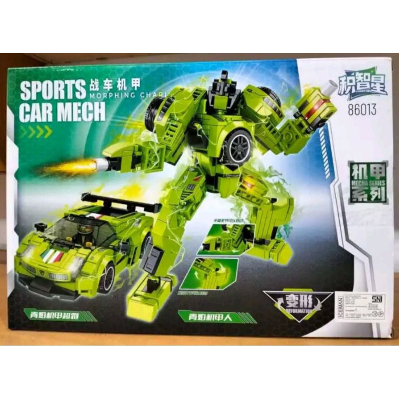 Educational Toys Disassembly Block Stacking TRANSFORMERS DEF GREEN ...