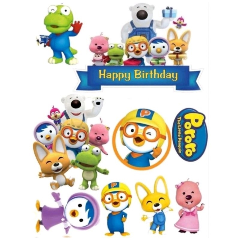 Pororo Topper | Pororo Cake topper Birthday Cake topper Pororo Doll ...